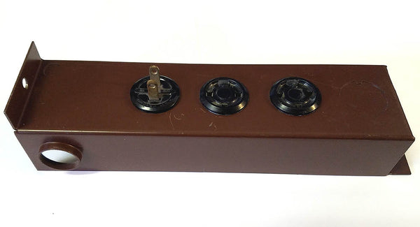 Outlet Box with 2-pin AC input connector for "C, D, RT" type Hammond ...